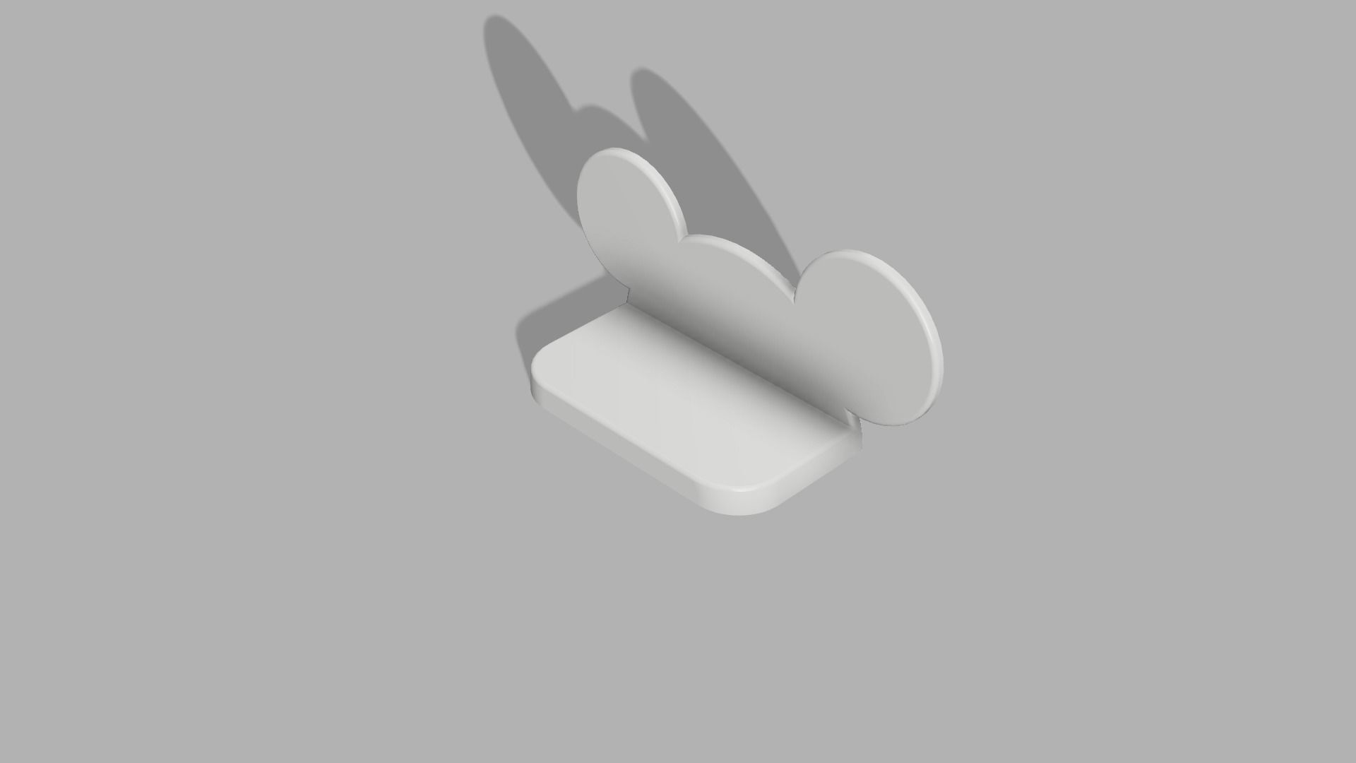 MICKY MOUSE WALL SHELF 3D model 3D printable | CGTrader