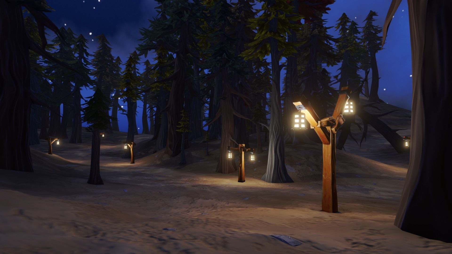 3D model Stylized Wooden Street Lanterns VR / AR / low-poly | CGTrader
