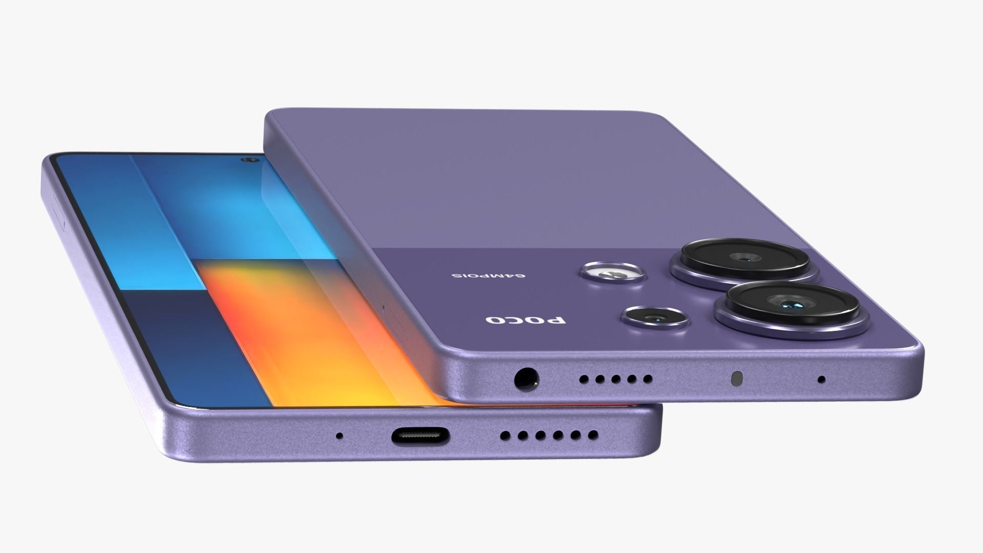 3D model POCO M6 Pro Purple VR / AR / low-poly | CGTrader