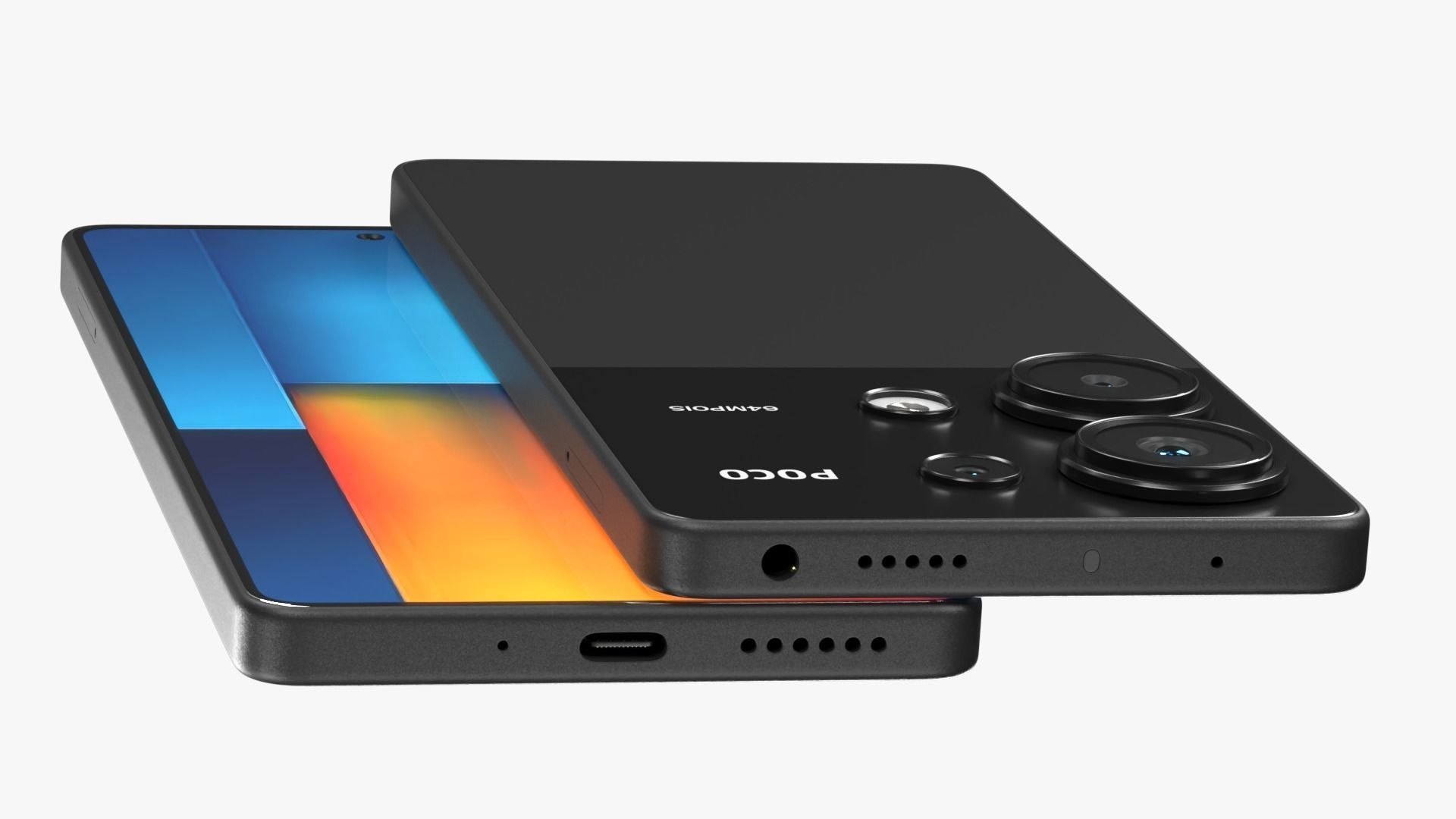 3D model POCO M6 Pro Black VR / AR / low-poly | CGTrader
