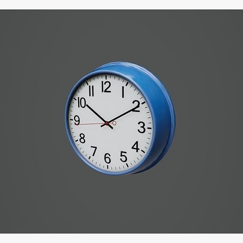 3D model Wall Clock 01 VR / AR / low-poly | CGTrader
