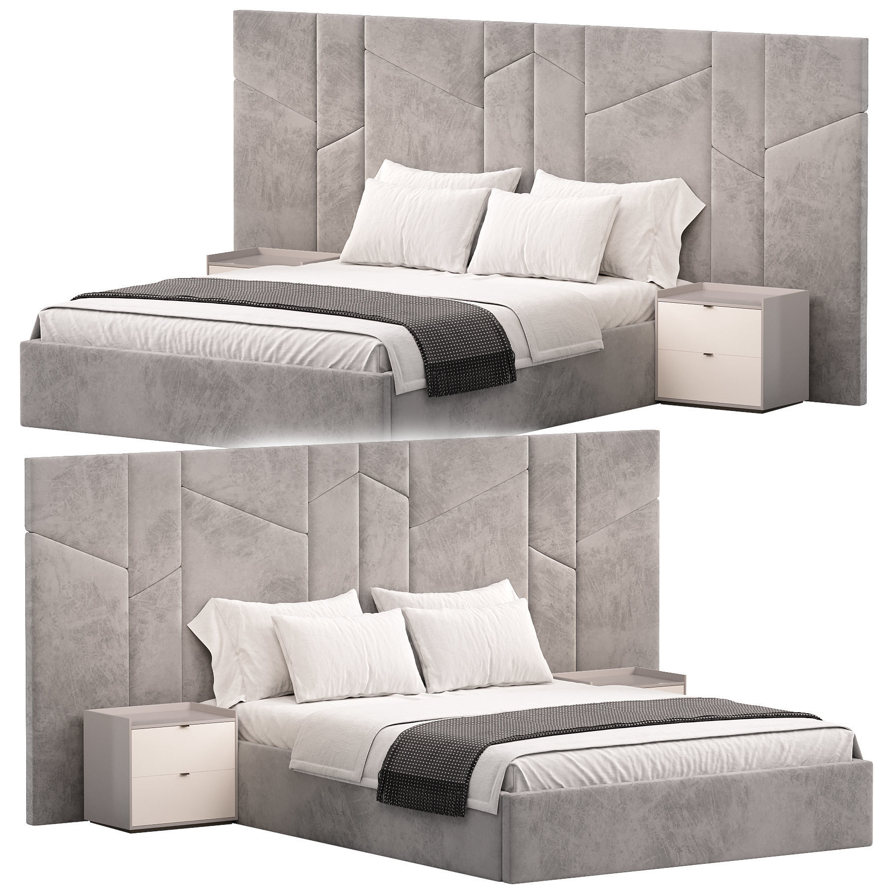 VERCELLI III BED 3D model | CGTrader