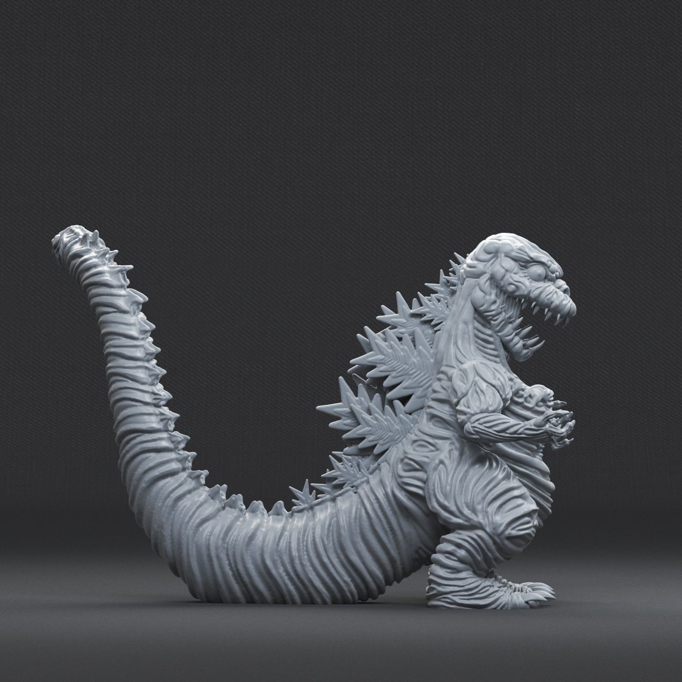 SHIN GODZILLA CHIBI 3D model 3D printable | CGTrader