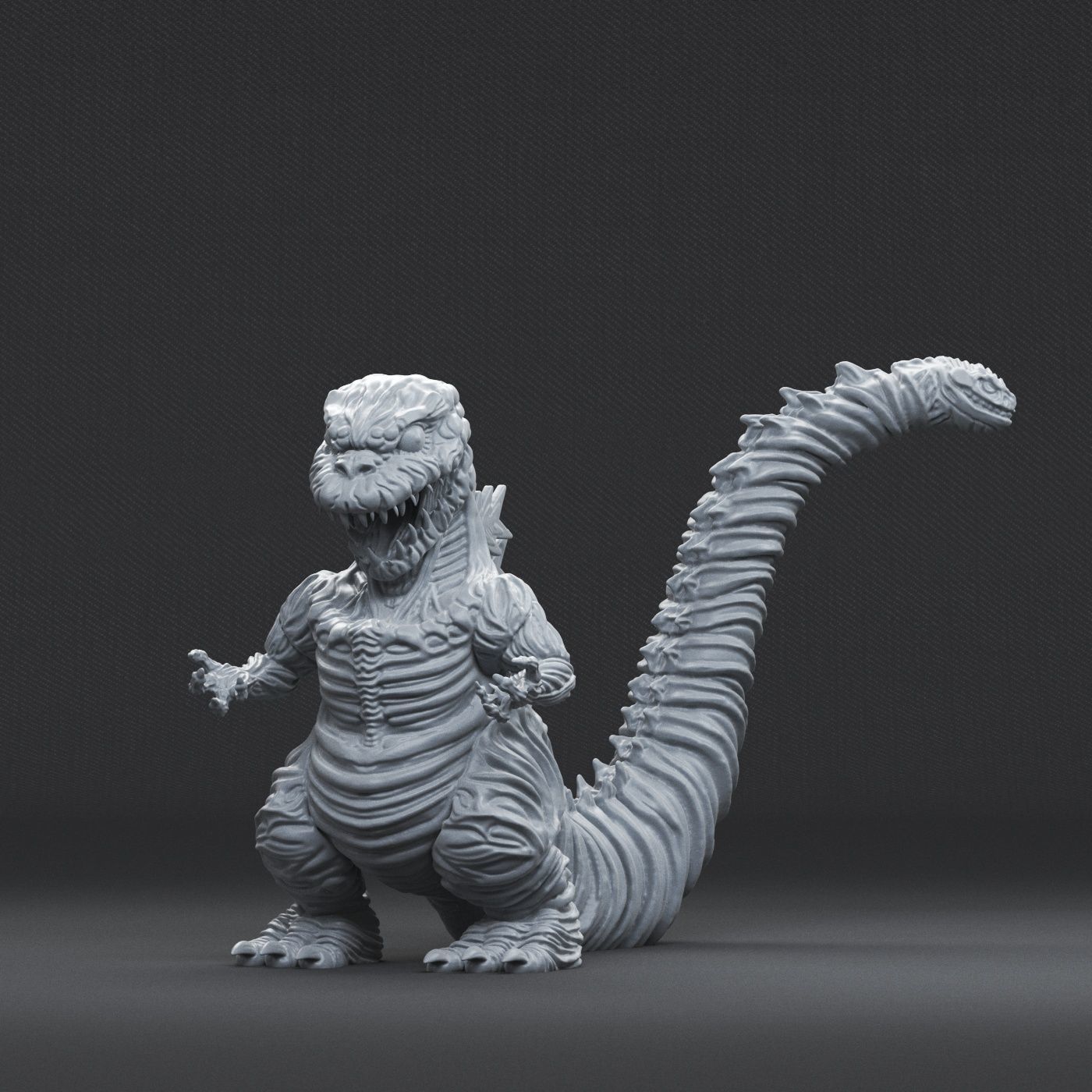 SHIN GODZILLA CHIBI 3D model 3D printable | CGTrader