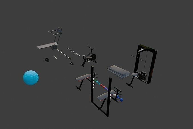 Gym Equipment 3D model | CGTrader