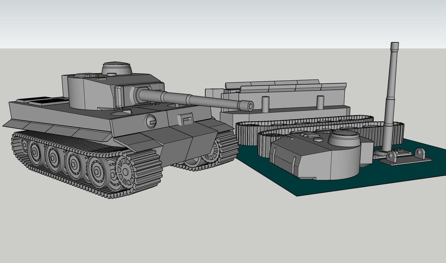 3D Printable German Tiger tank 3D model 3D printable | CGTrader