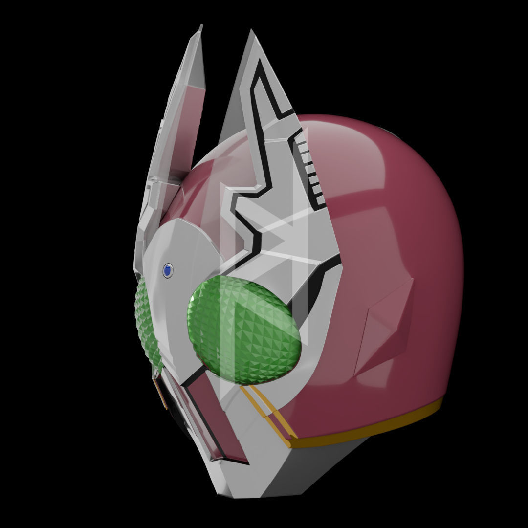 Kamen Rider Garren Helmet 3D model 3D printable | CGTrader