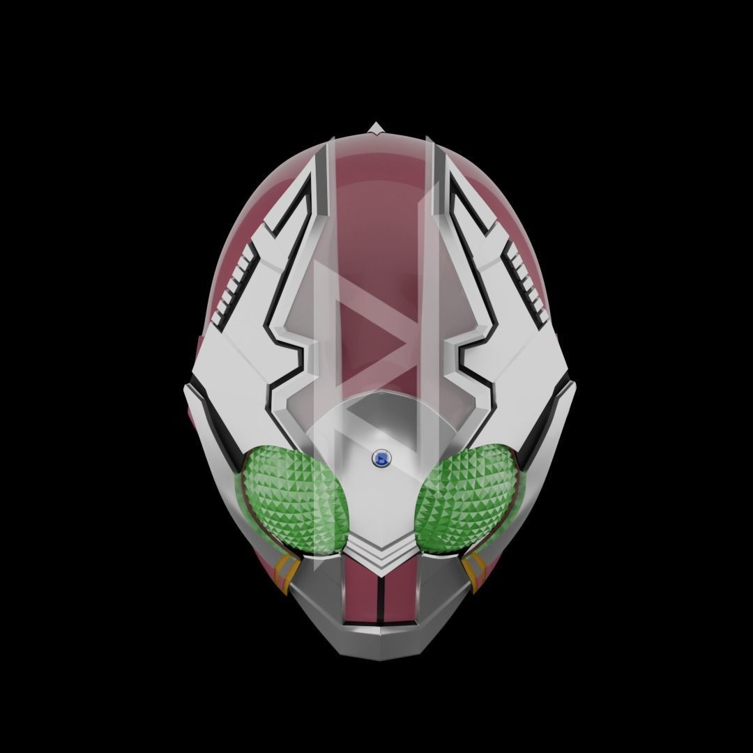 Kamen Rider Garren Helmet 3D model 3D printable | CGTrader