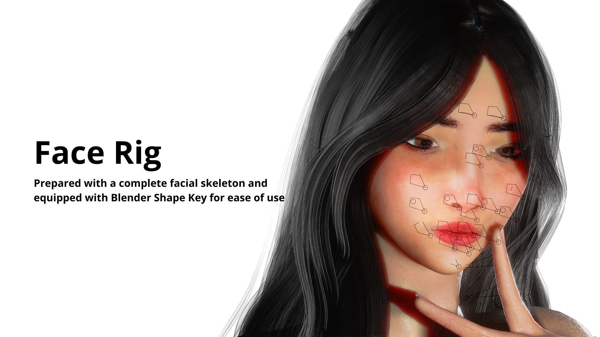 Realistic Girl - Game Ready 3D model rigged | CGTrader