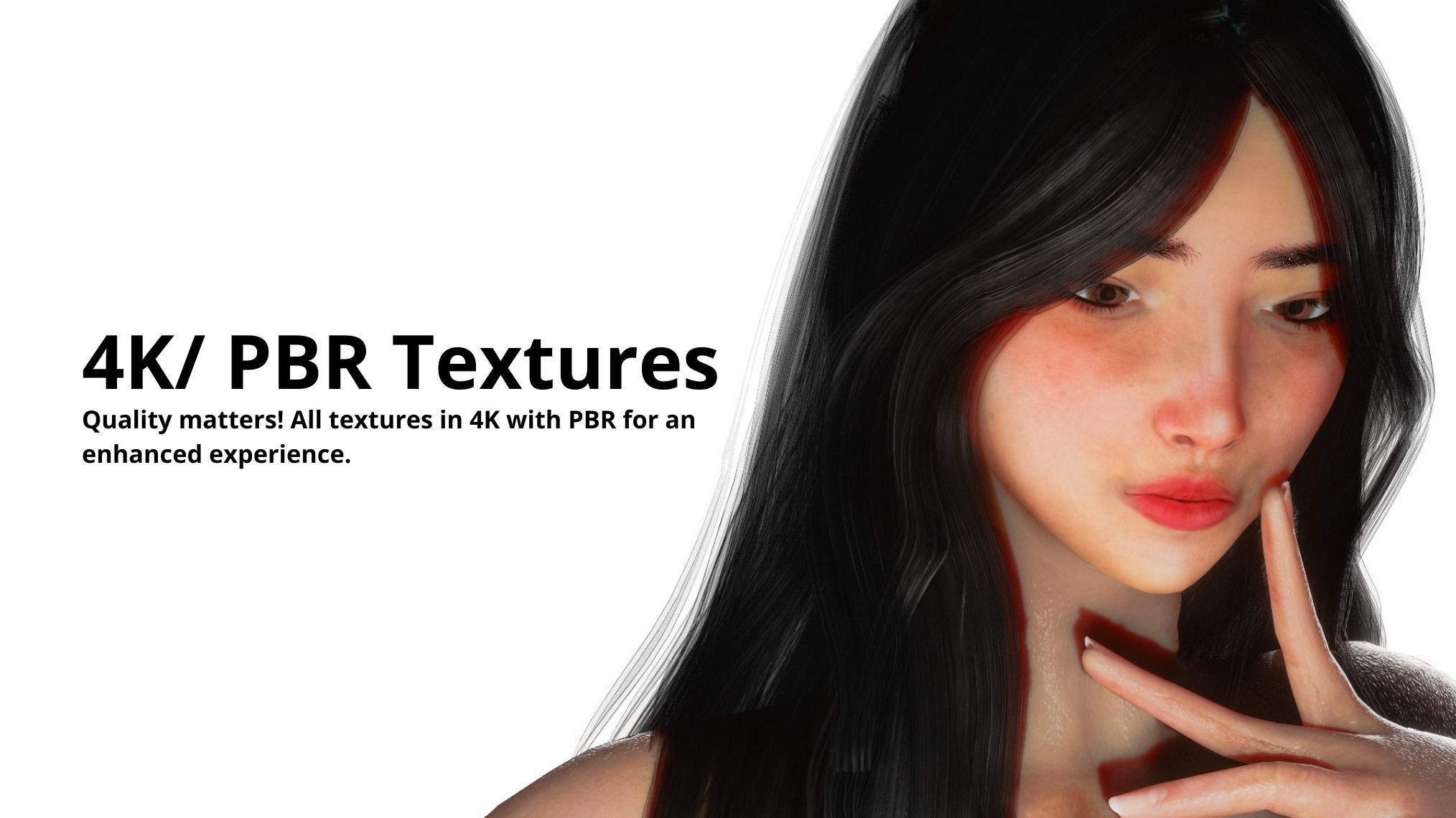 Realistic Girl - Game Ready 3D model rigged | CGTrader