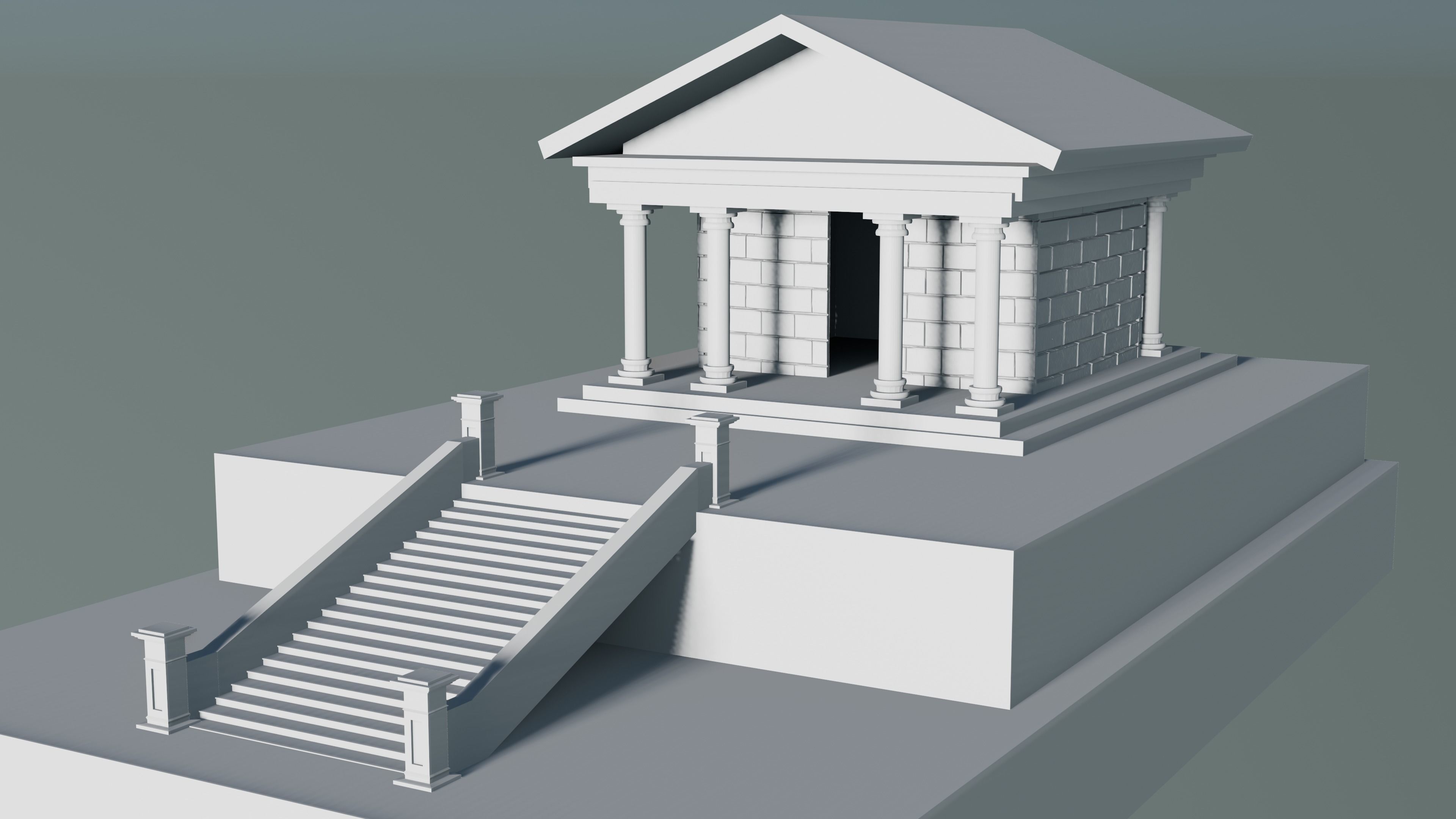 3D Model of the Temple of Athena 3D model 3D printable | CGTrader