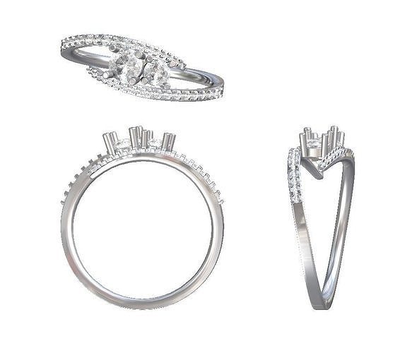 simple ring jewelry 3D model 3D printable | CGTrader