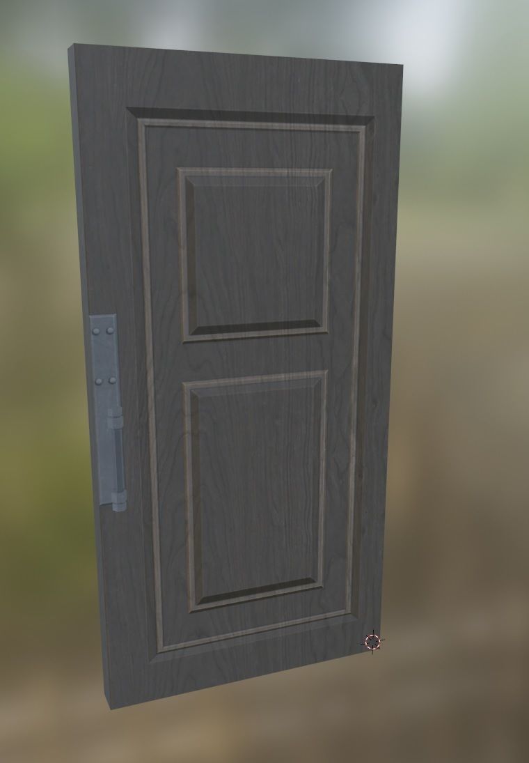 3D model gmod manga wood door VR / AR / low-poly | CGTrader