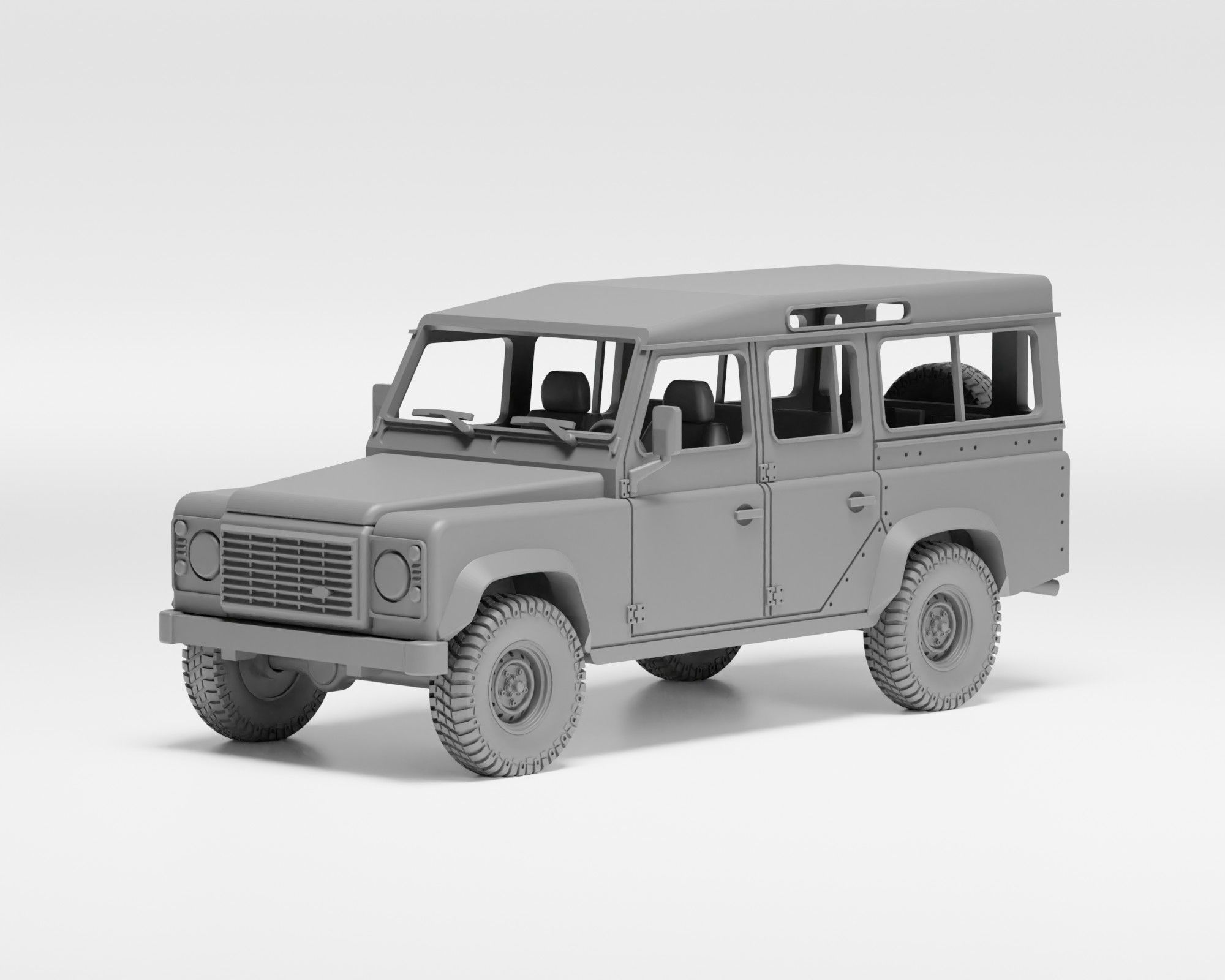 Land Rover Defender 110 - H0 scale car model kit 3D model 3D printable ...