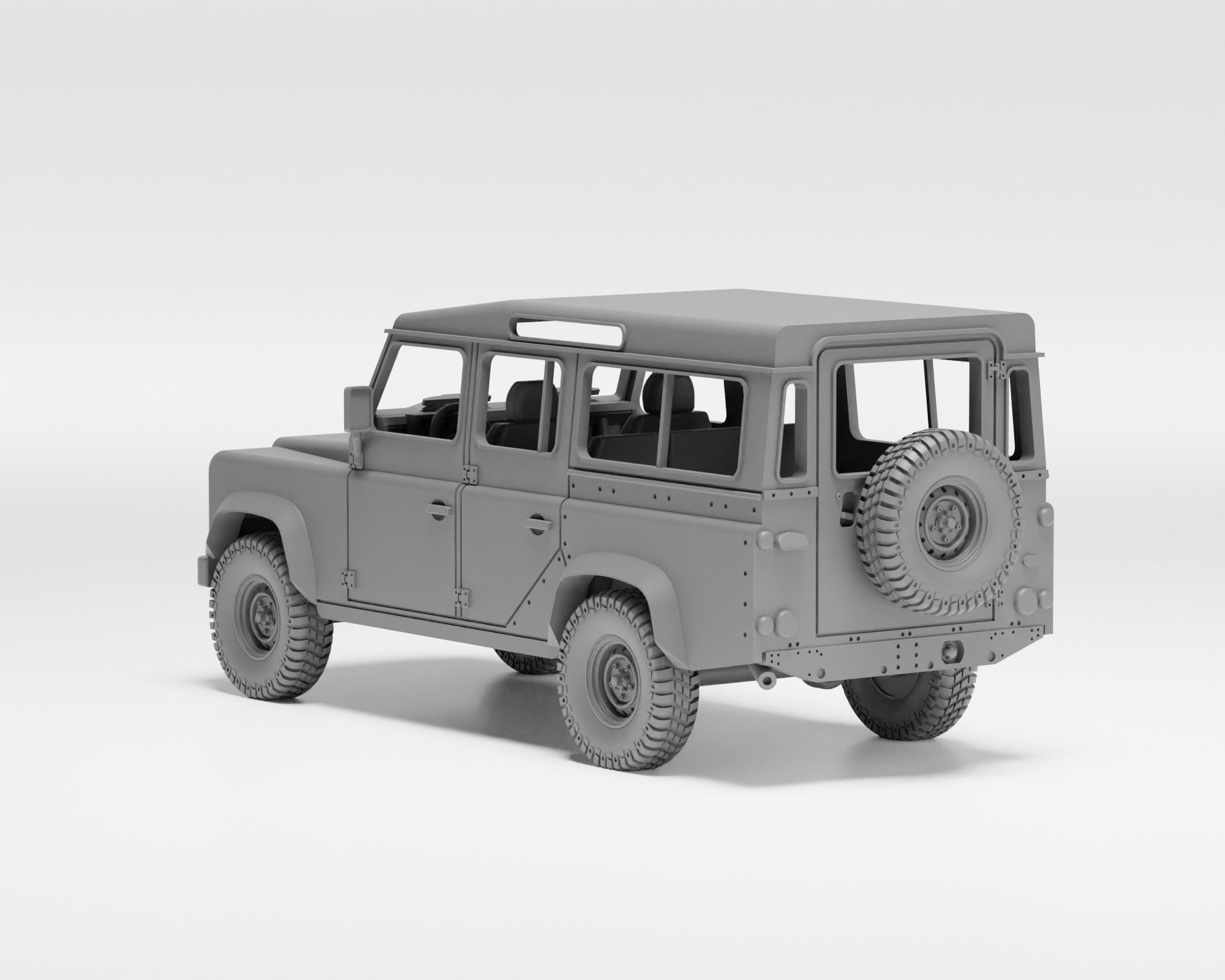 Land Rover Defender 110 - H0 scale car model kit 3D model 3D printable ...