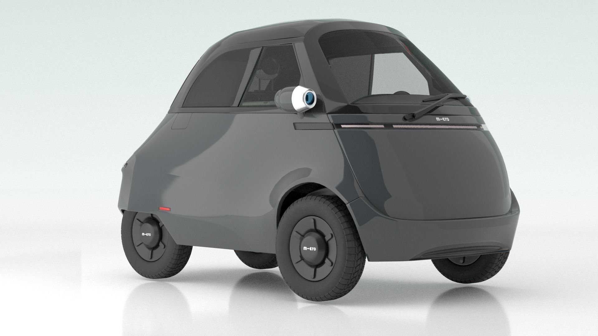 Microlino electric scooter car Gray 3D model | CGTrader