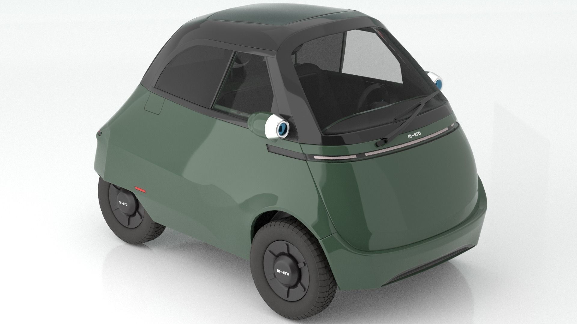Microlino electric scooter car Khaki 3D model | CGTrader