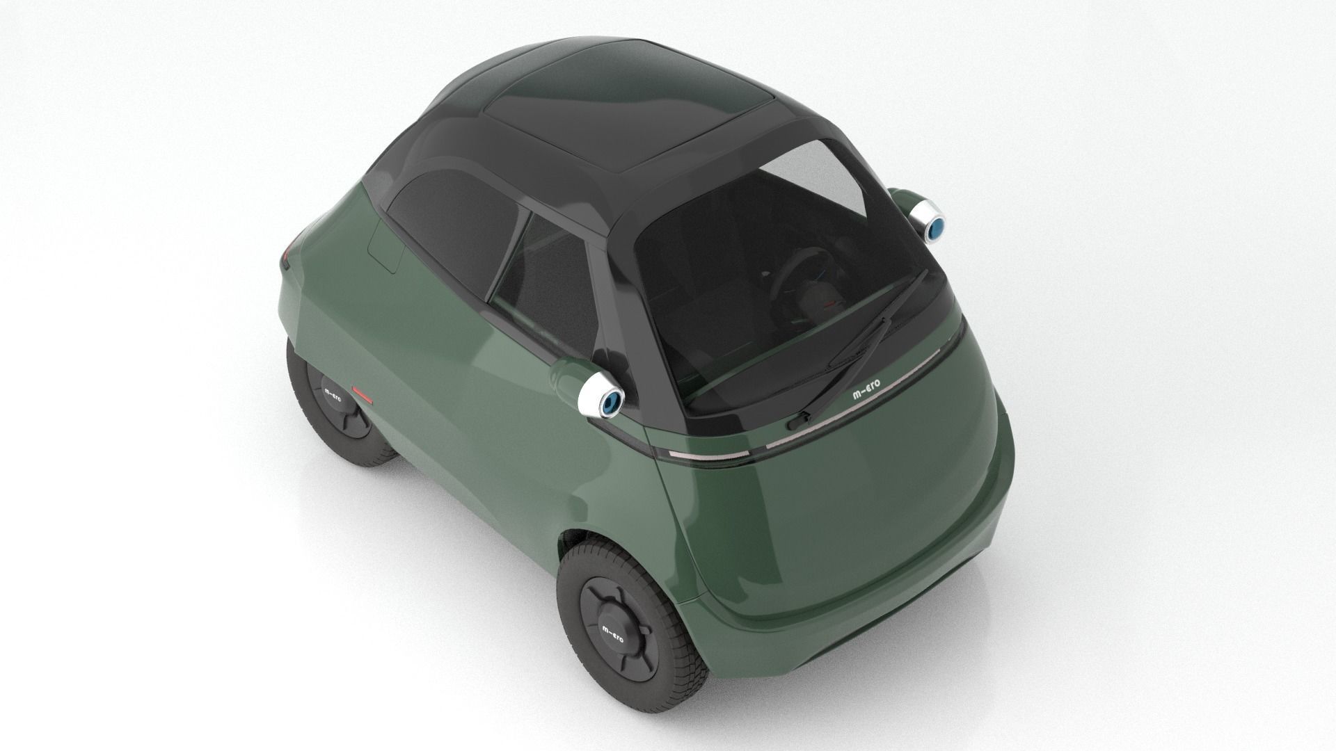 Microlino electric scooter car Khaki 3D model | CGTrader