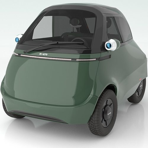 Microlino electric scooter car Khaki 3D model | CGTrader
