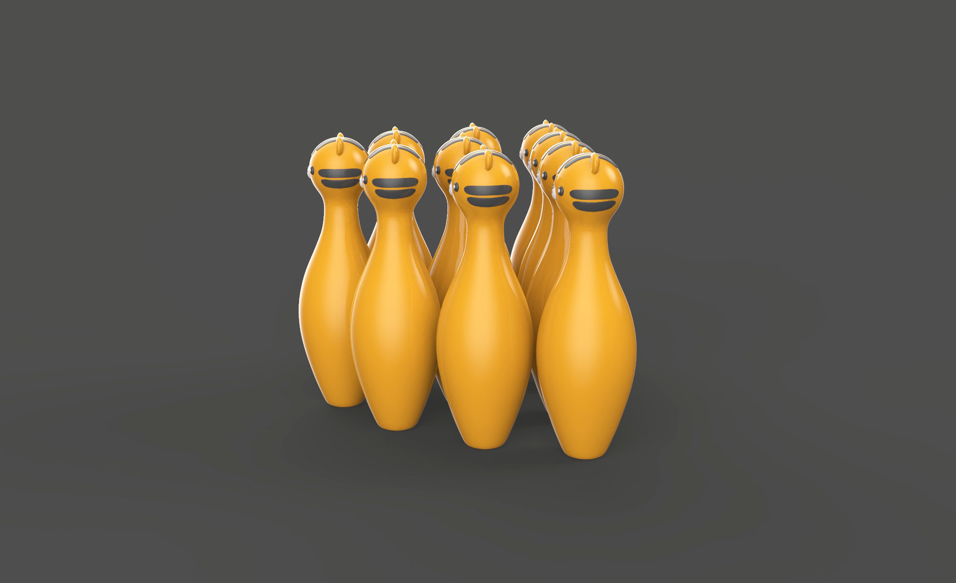 3D model Cartoon Tiger Bowling And Ball Bowling VR / AR / low-poly ...