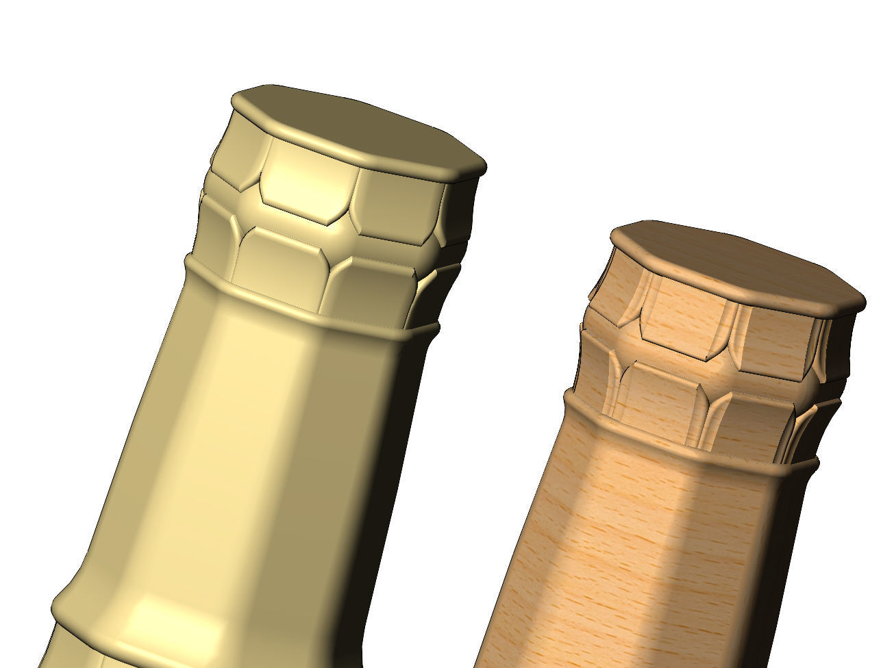 Hexagonal lotus flower bead capital column relief 3D model 3D printable ...