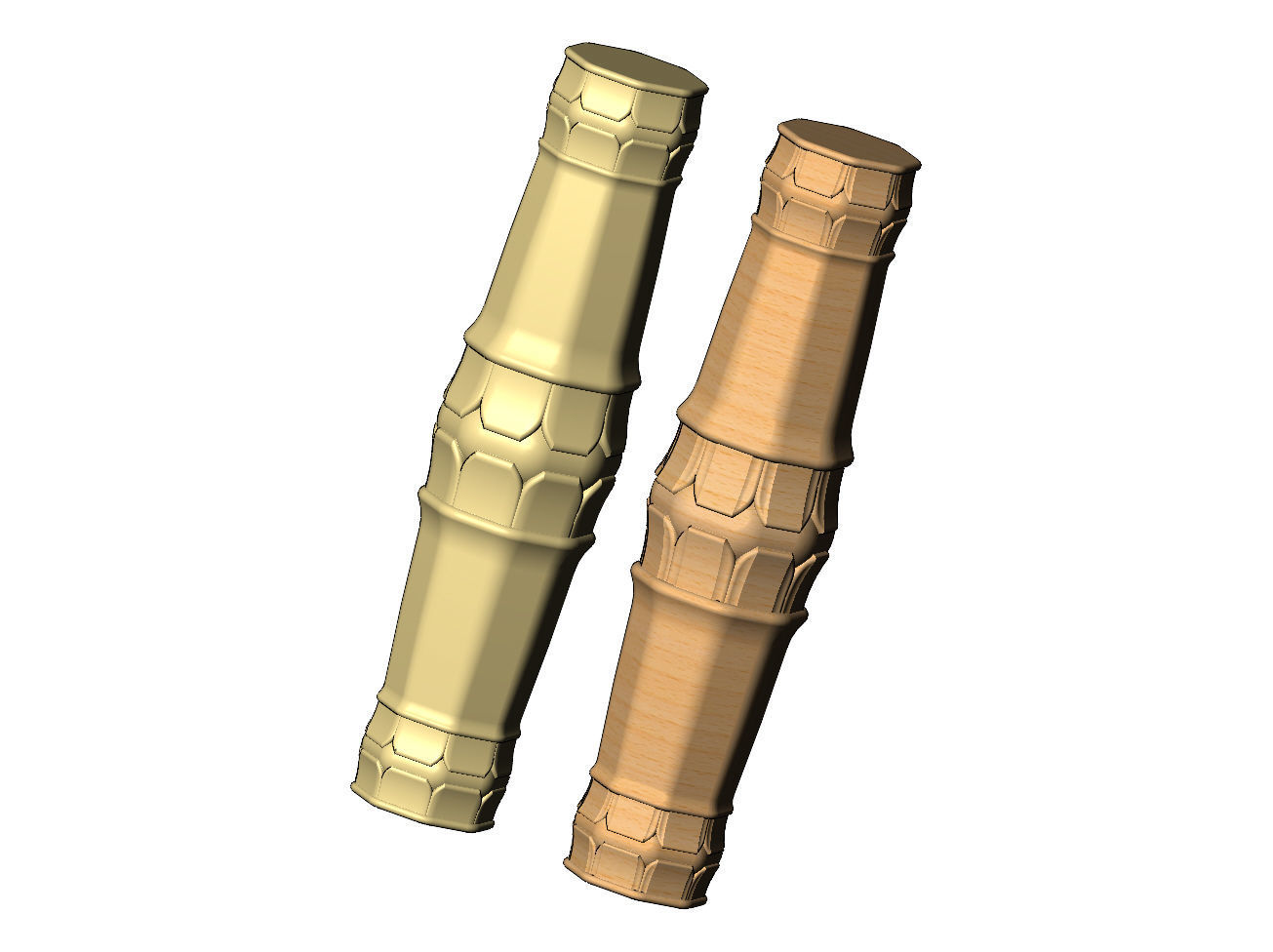 Hexagonal lotus flower bead capital column relief 3D model 3D printable ...