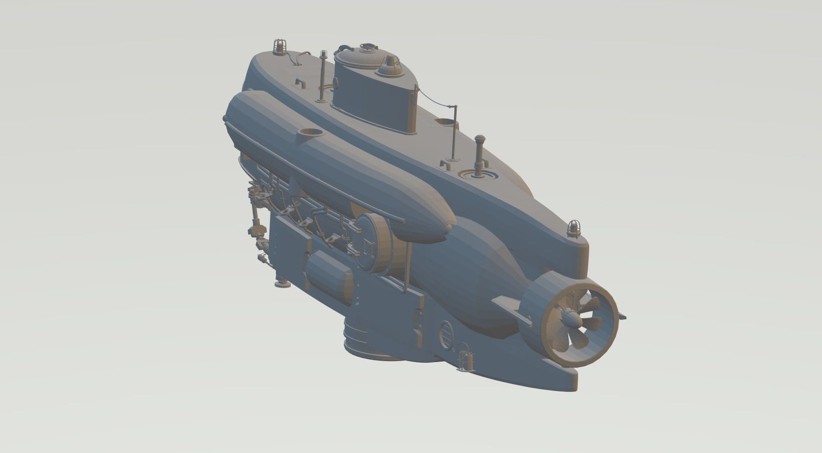 2 Submarines free 3D model 3D printable | CGTrader