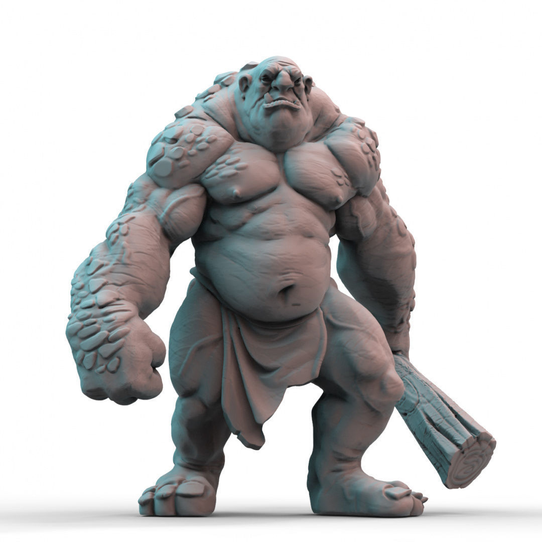 Stone Troll 3D model 3D printable | CGTrader