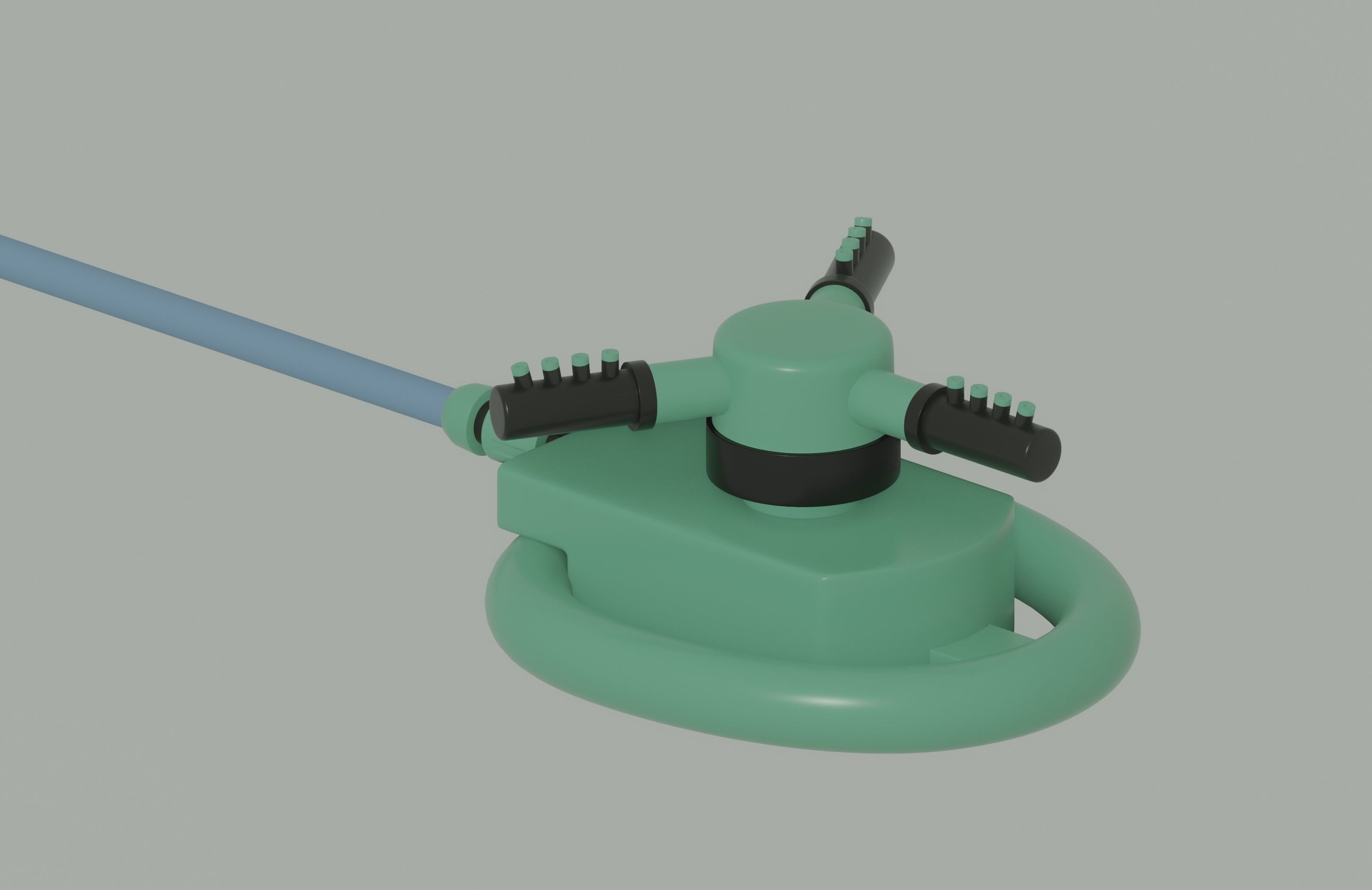 Water Sprinkler 3D model rigged | CGTrader
