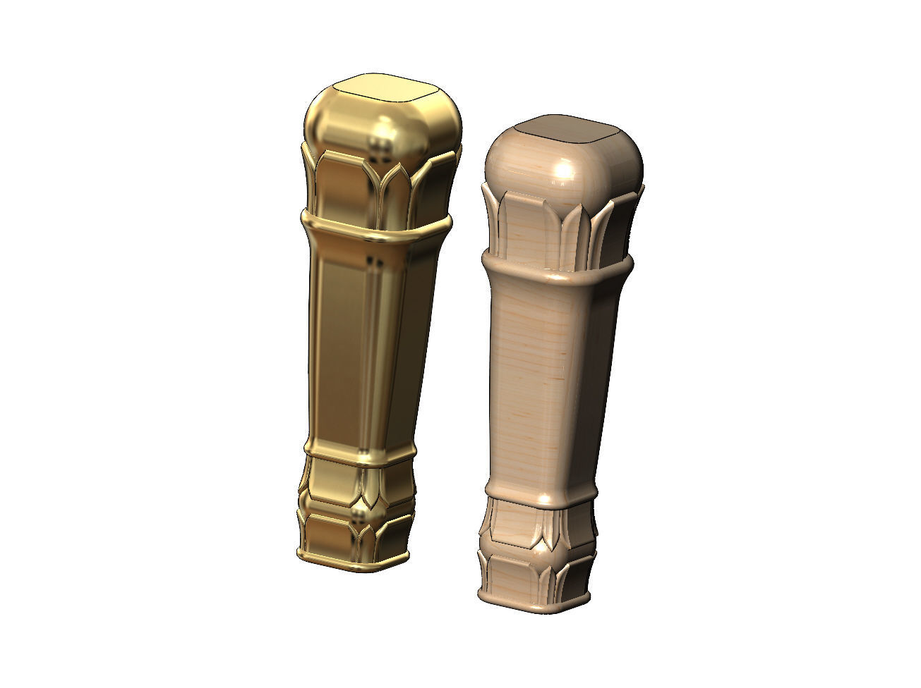 Square lotus flower bead leg relief 3D model 3D printable | CGTrader