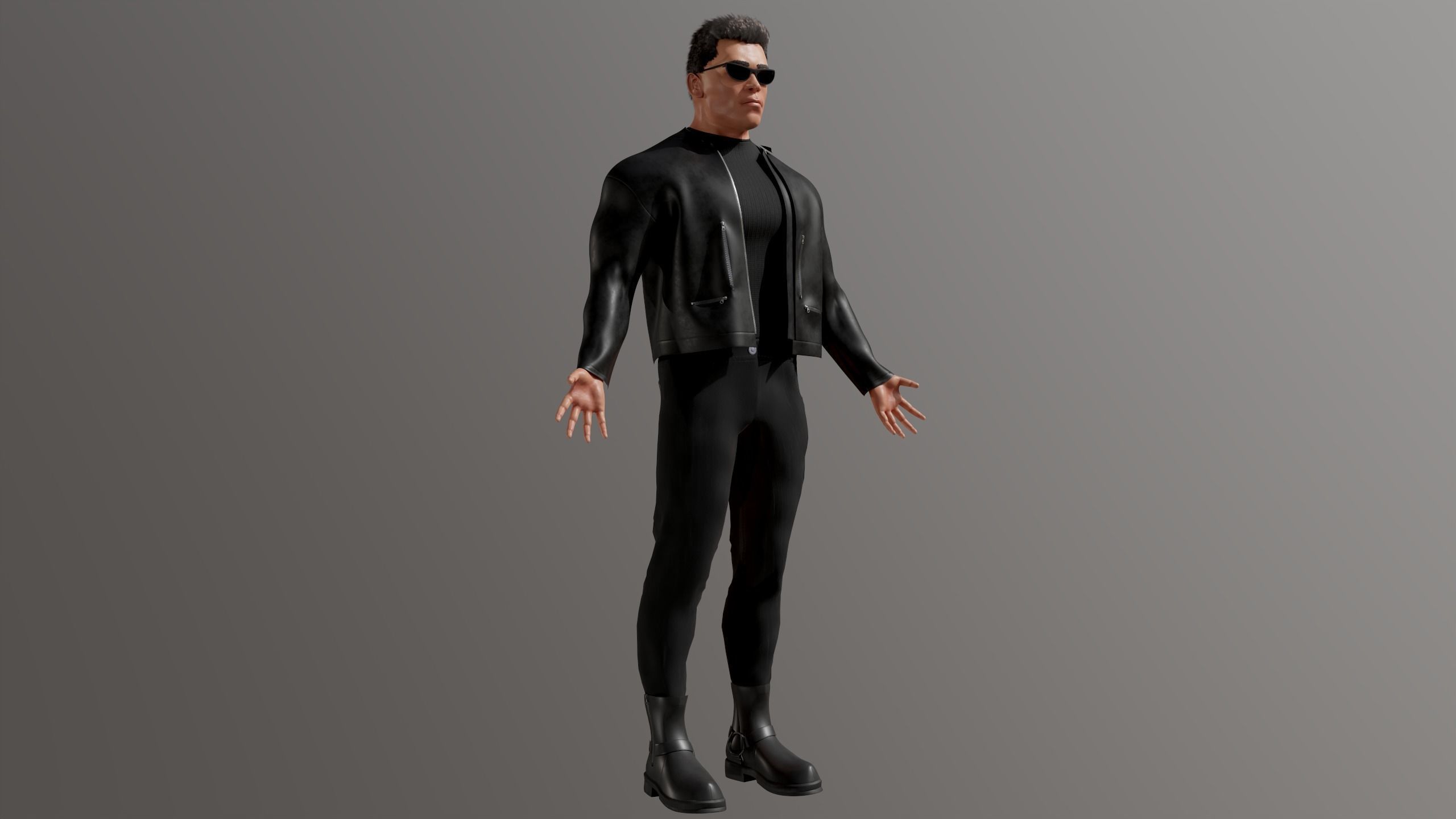 3D model Arnold Schwarzenegger Terminator 3D Model VR / AR / low-poly ...