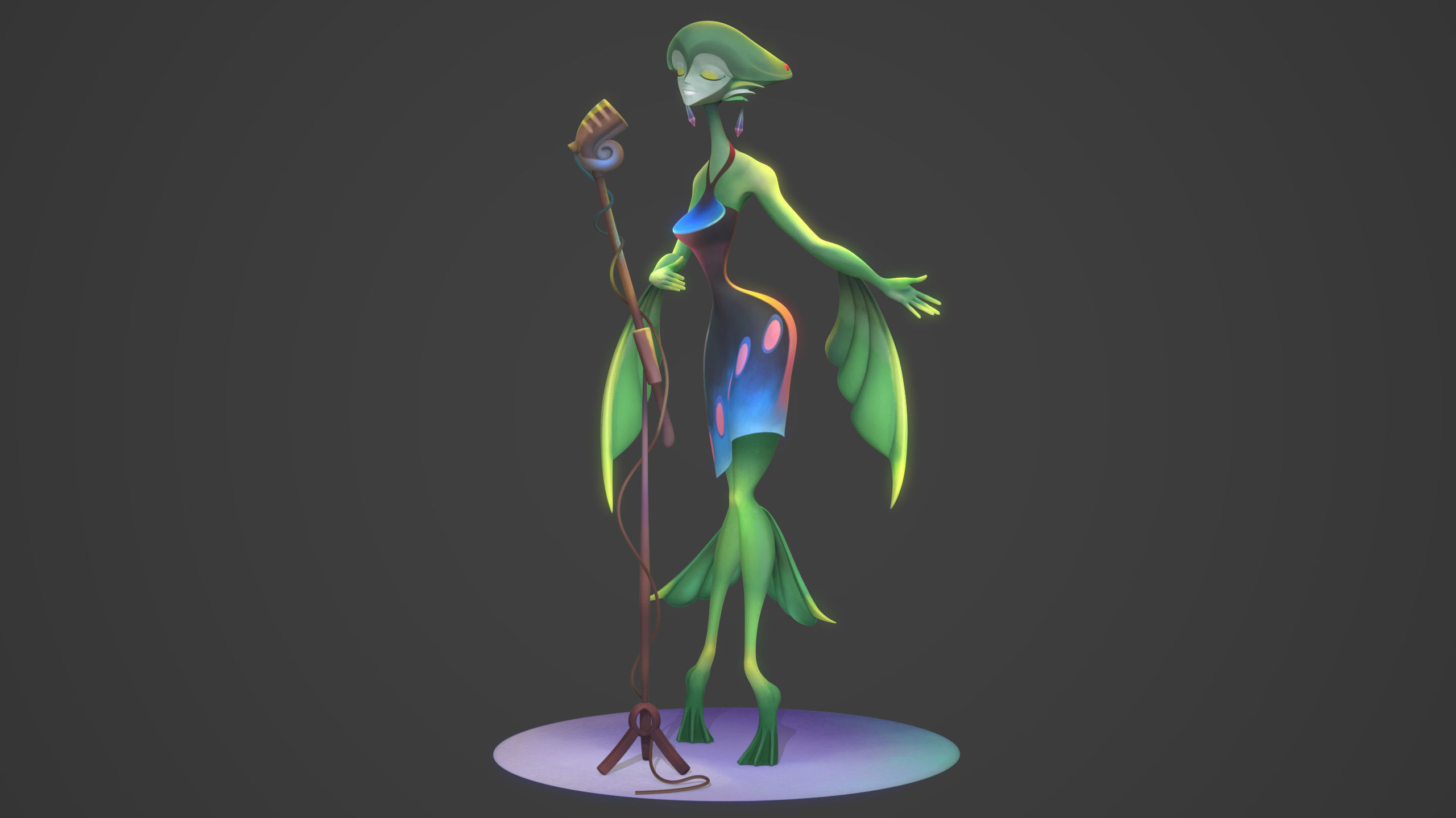 Stylized Lulu 3D model rigged | CGTrader