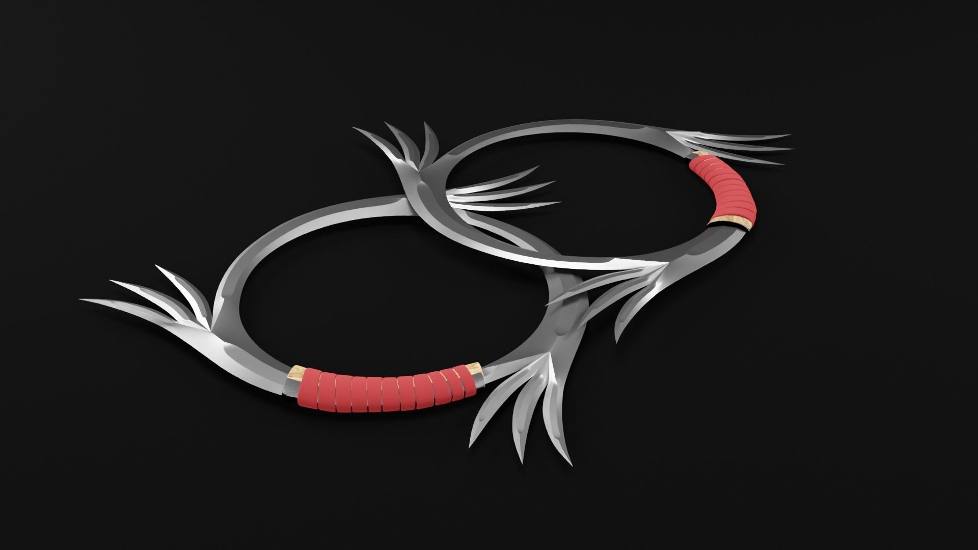 Double chakrams 3Dmodel 3D model | CGTrader