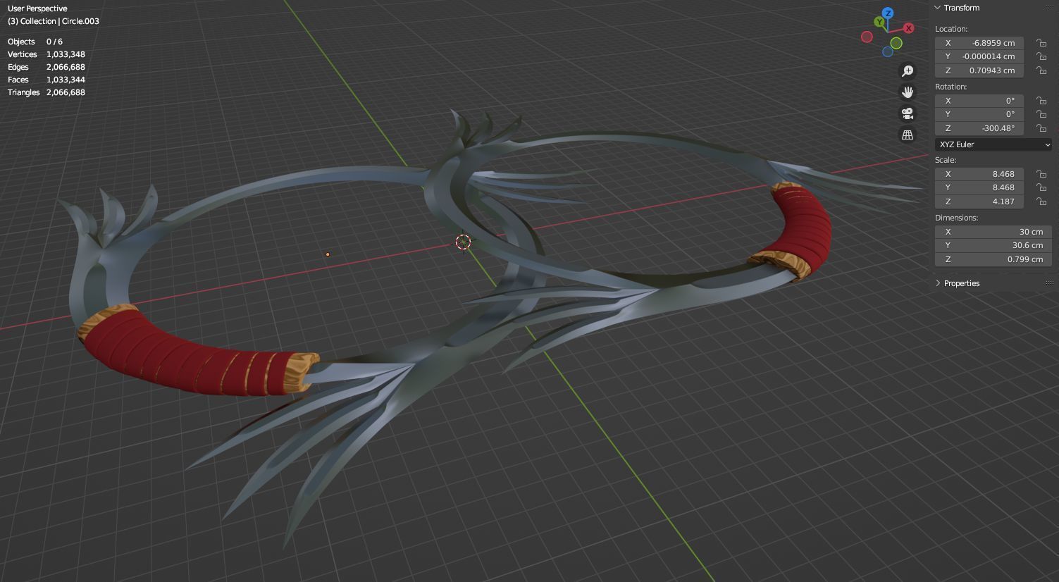 Double chakrams 3Dmodel 3D model | CGTrader
