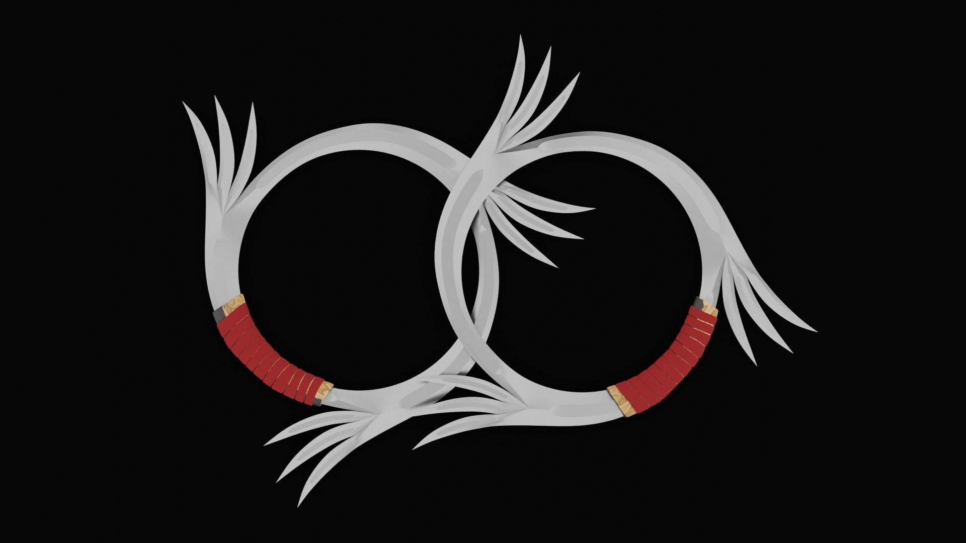 Double chakrams 3Dmodel 3D model | CGTrader