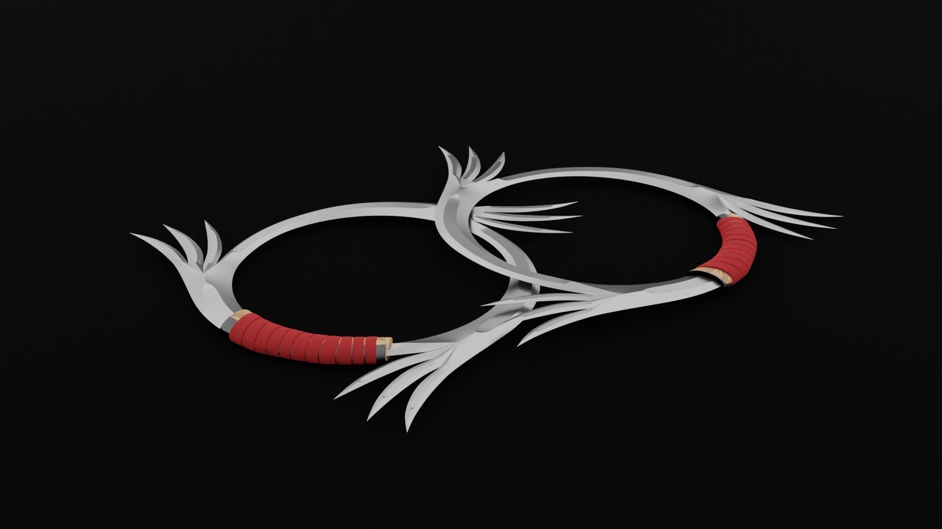 Double chakrams 3Dmodel 3D model | CGTrader