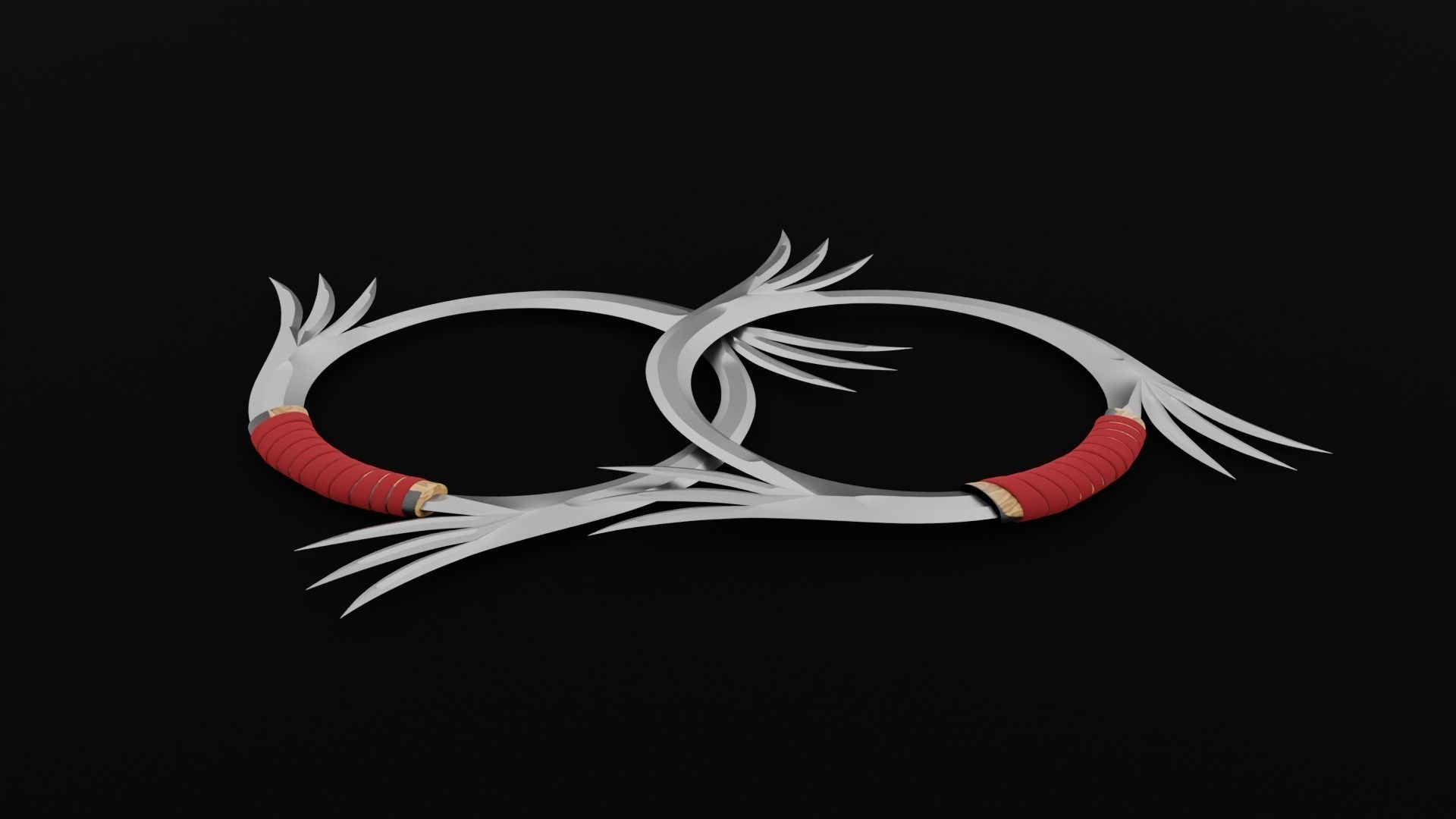 Double chakrams 3Dmodel 3D model | CGTrader