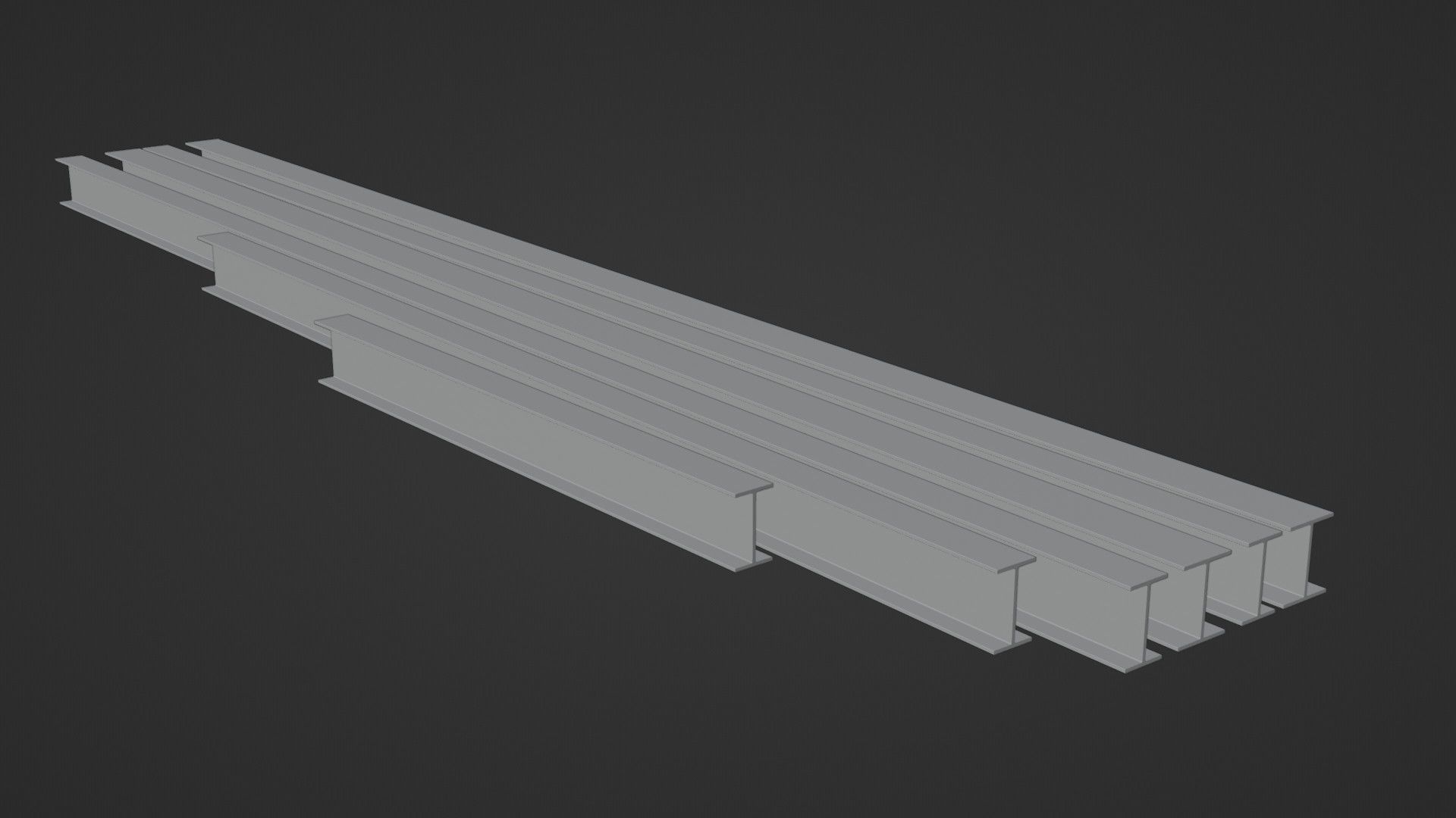 3D model Game-Ready Old Rusty Metal Beams VR / AR / low-poly | CGTrader