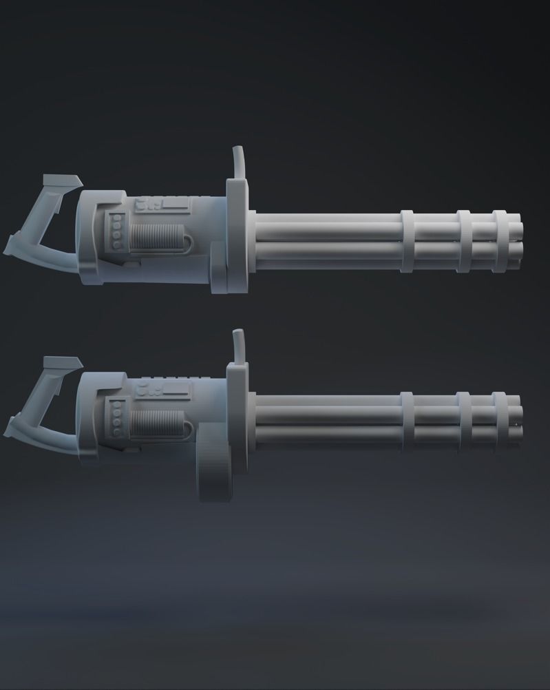 ARC Trooper Rotary Blaster One-Twelfth Scale 3D model 3D printable ...