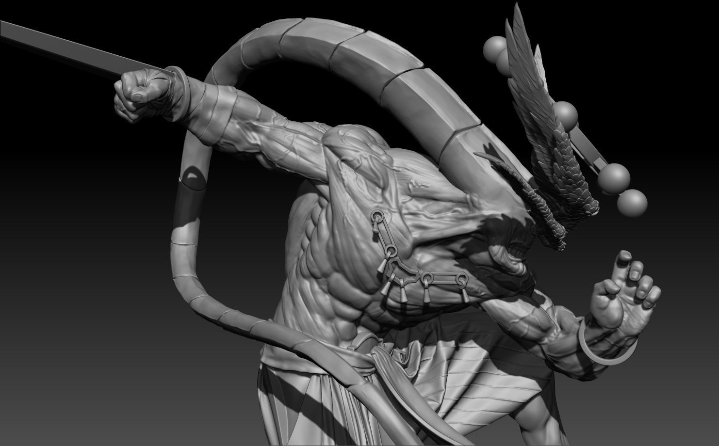Divine general Mahoraga 3D model 3D printable | CGTrader