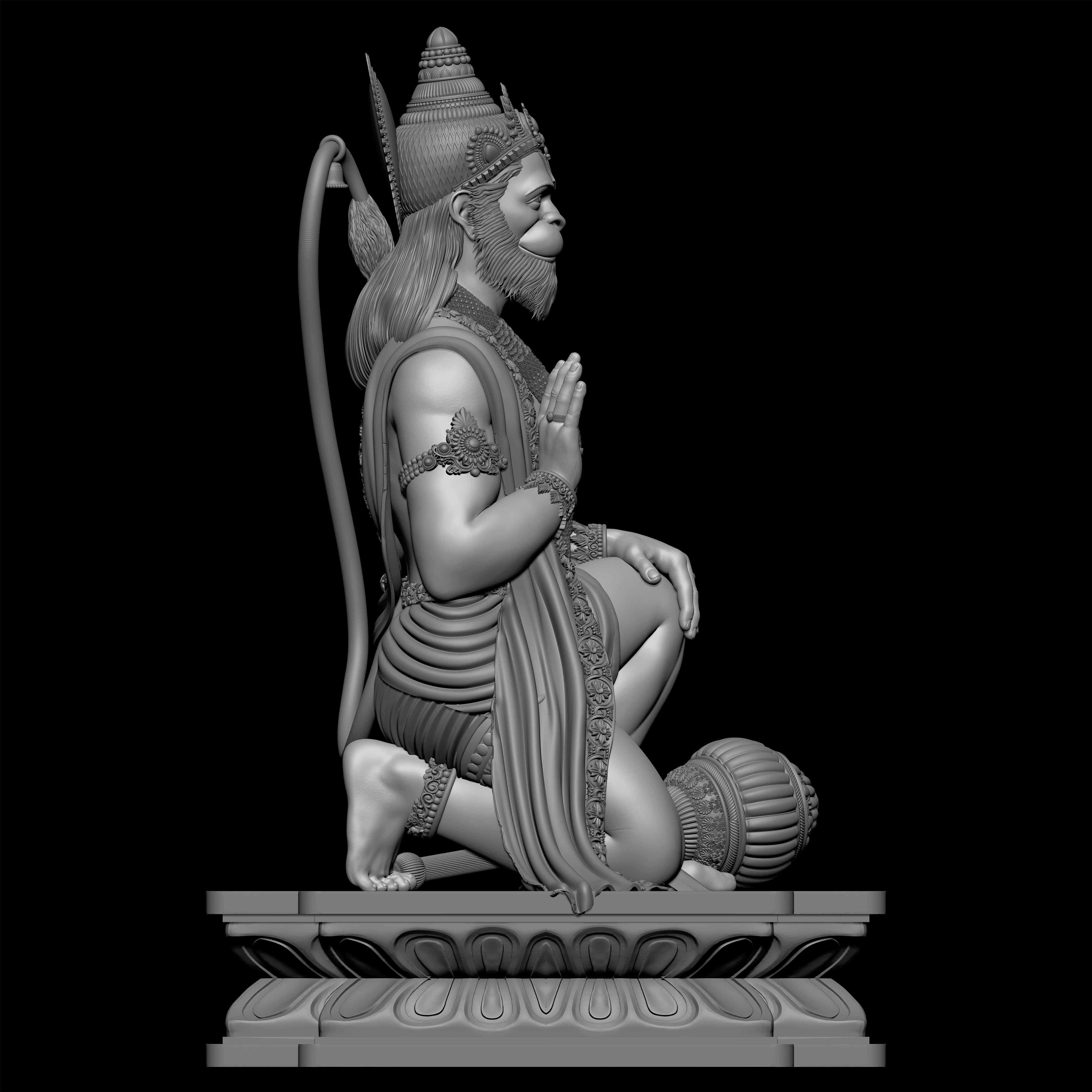 Hanuman 3D Maruti 3D model 3D printable | CGTrader