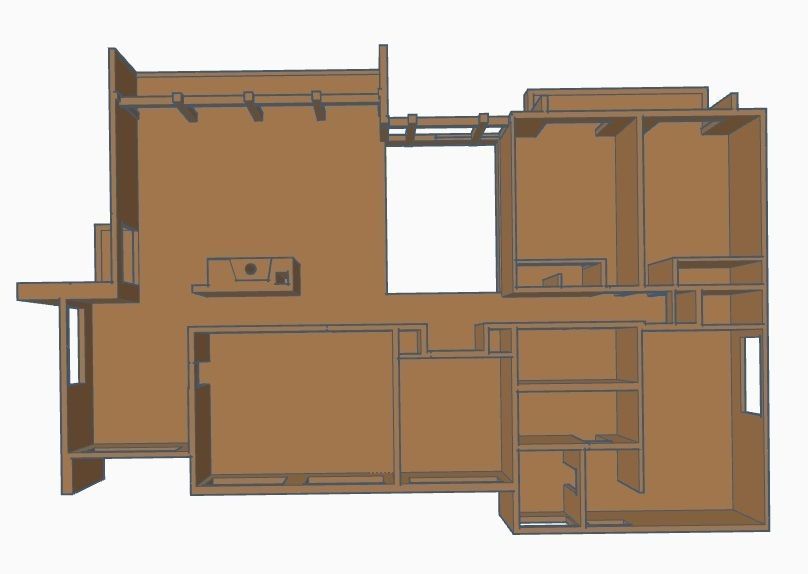 Contemporary Bi-Level House 1-64 S Scale 3D model 3D printable | CGTrader
