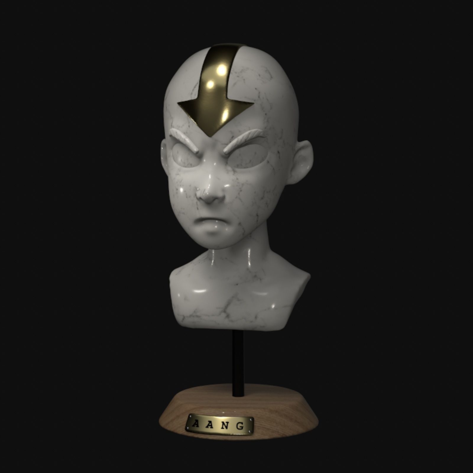 Aang - Avatar the last airbender free 3D model 3D printable | CGTrader