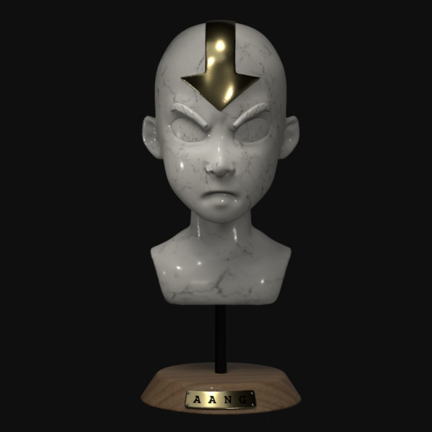 Aang - Avatar the last airbender free 3D model 3D printable | CGTrader