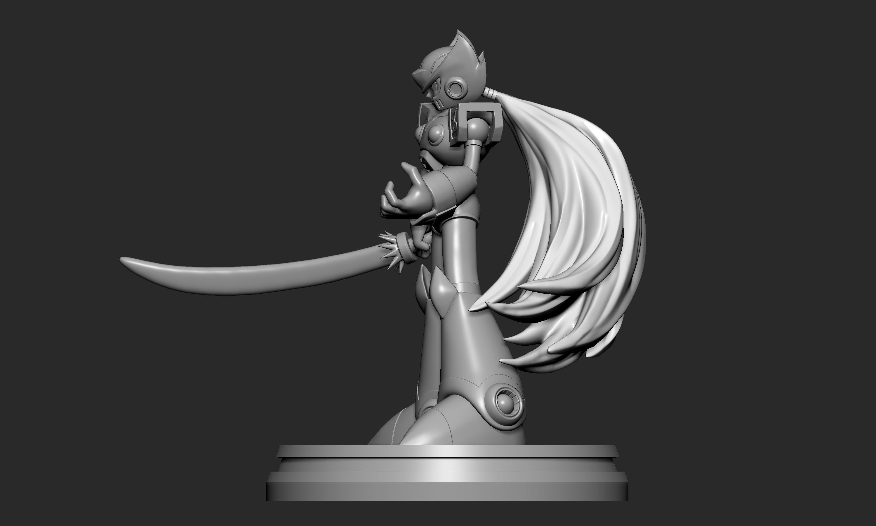 Megaman - Zero 3D model 3D printable | CGTrader