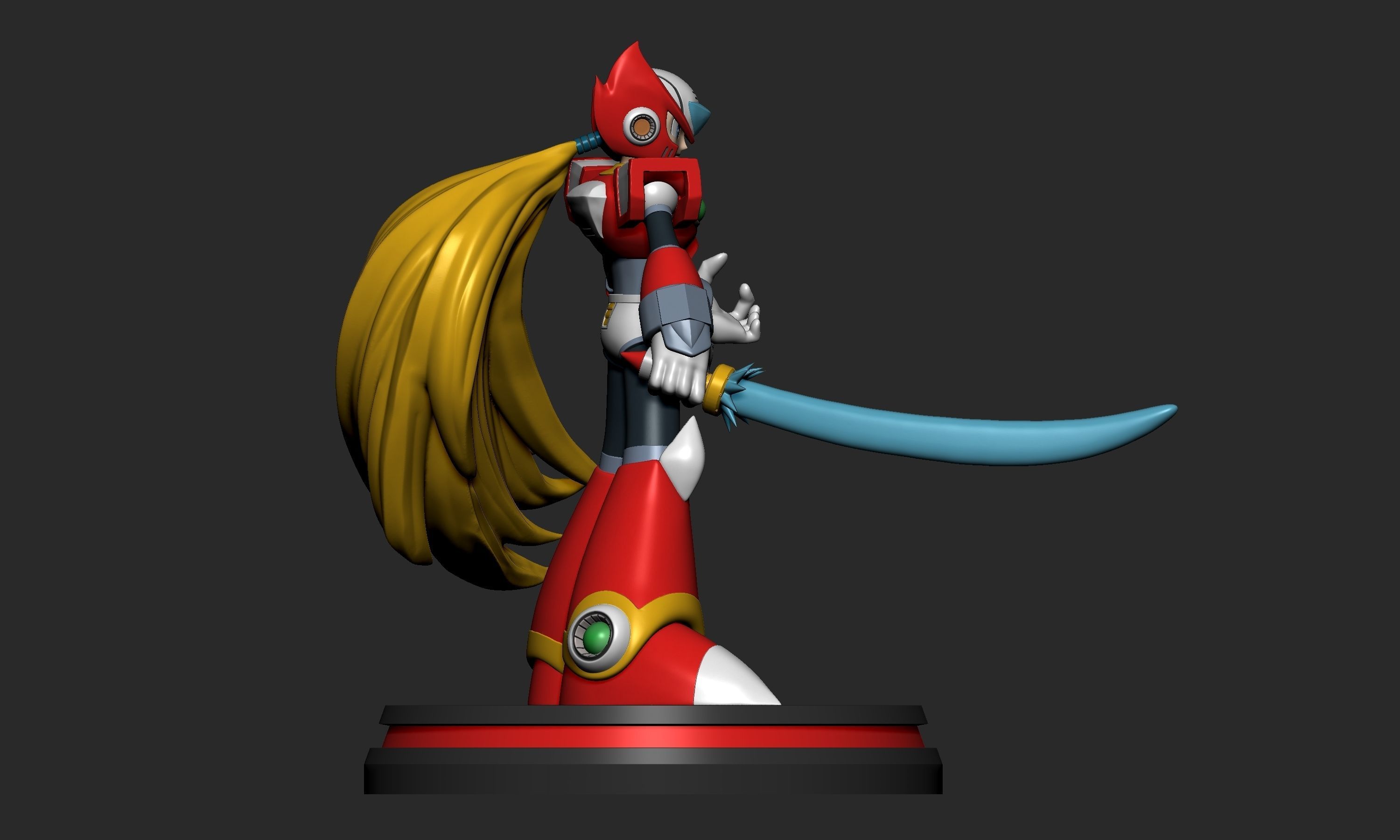 Megaman - Zero 3D model 3D printable | CGTrader