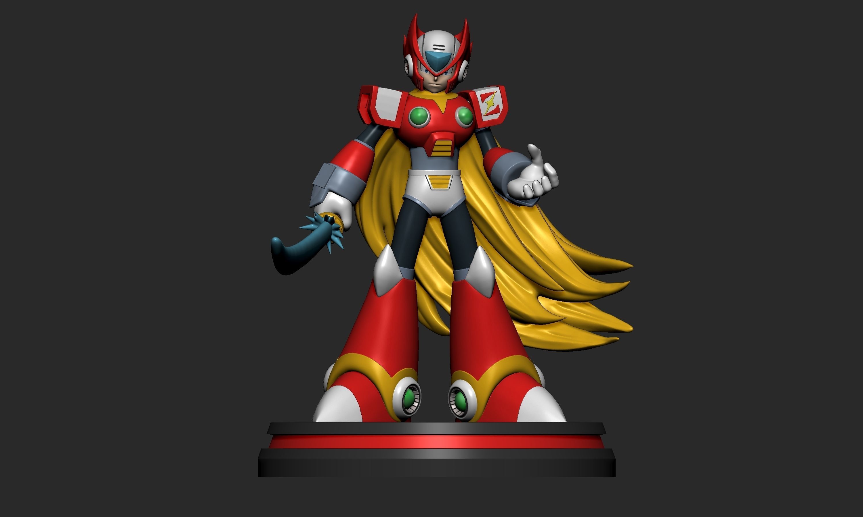 Megaman - Zero 3D model 3D printable | CGTrader