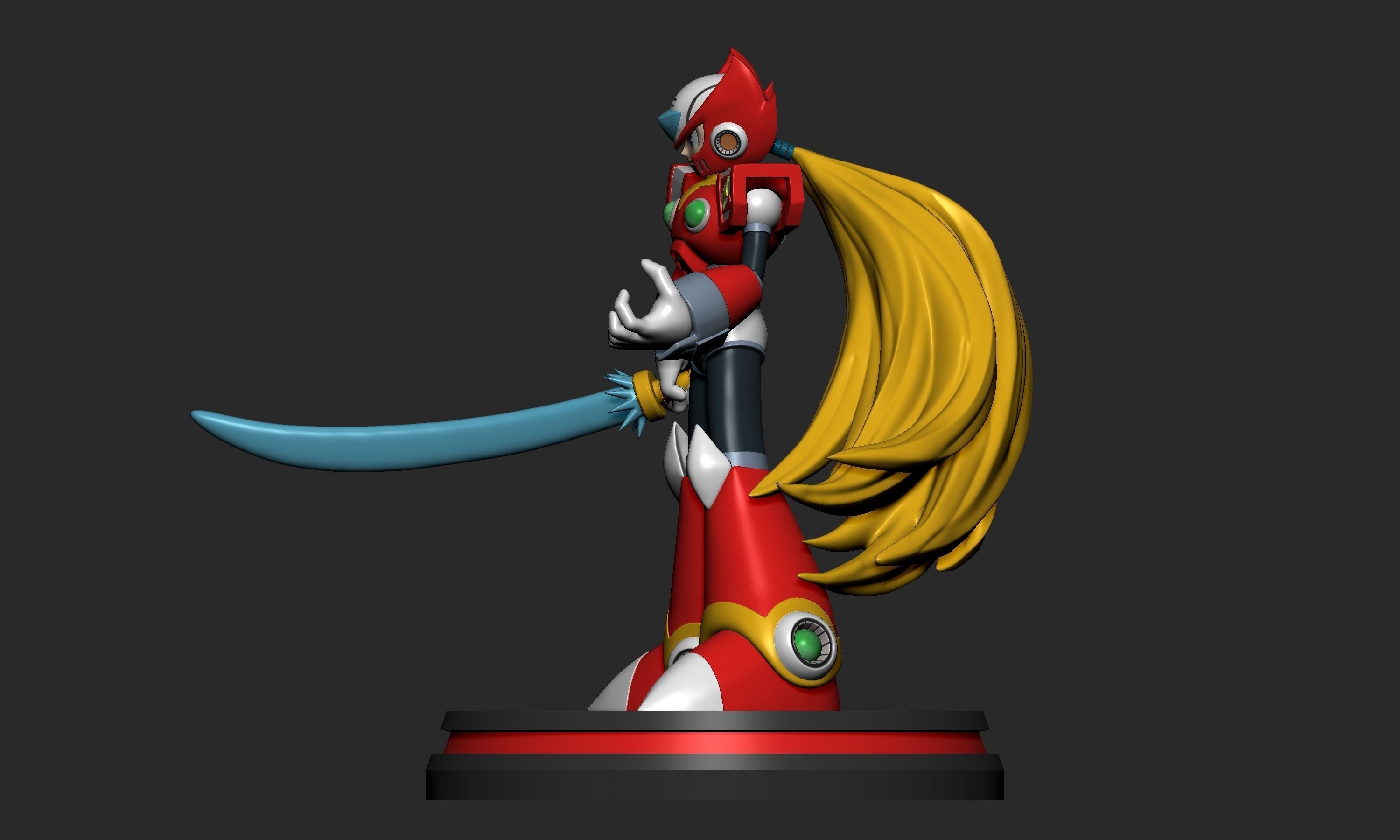 Megaman - Zero 3D model 3D printable | CGTrader