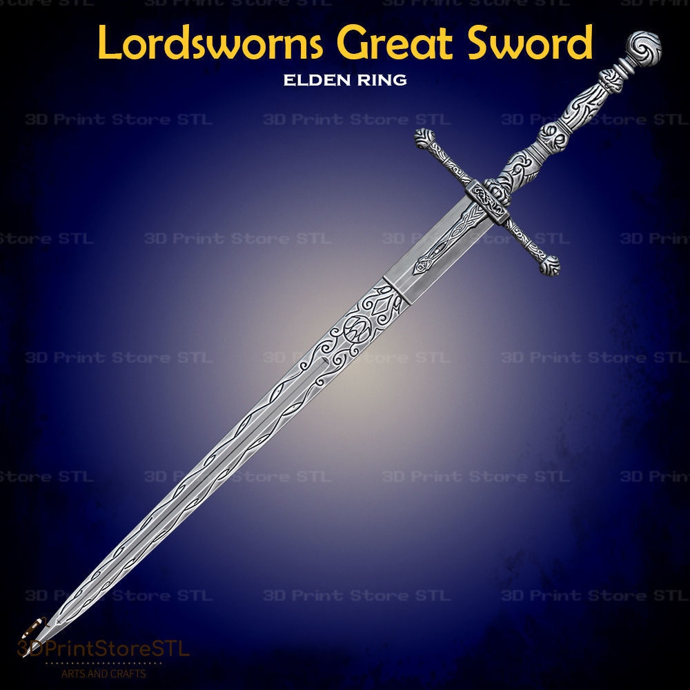Lordsworns Great Sword Cosplay Elden Ring - STL File 3D model 3D ...