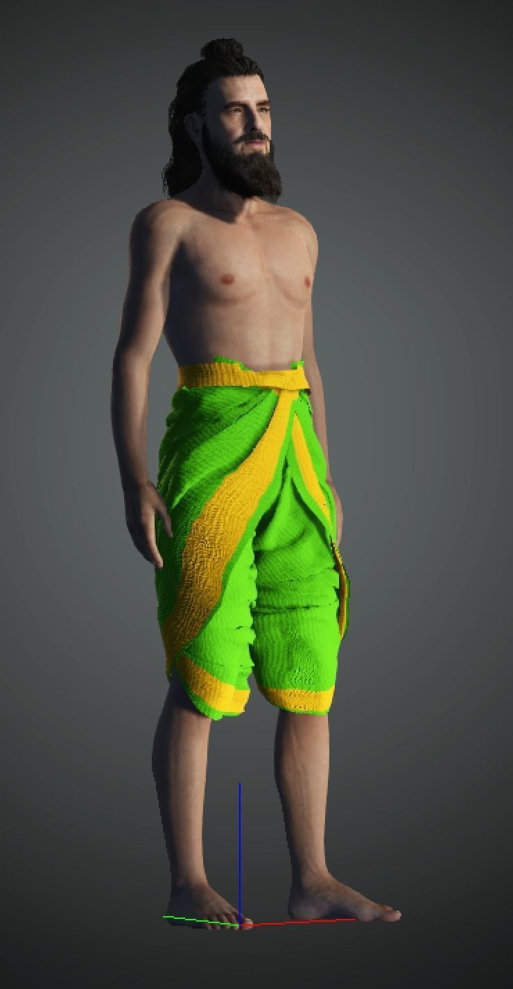 3D model Dhoti Indian Cloth VR / AR / low-poly | CGTrader